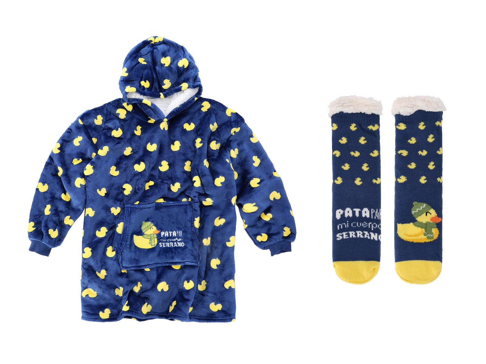 Pack moletom covertor e meias - Patapar mi cuerpo serrano | Ale-Hop